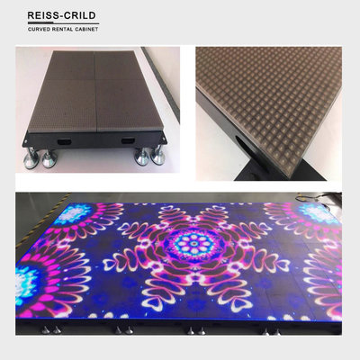 Low Attenuation Lighted Dance Floor Panels Customized Size Wide Viewing Angle