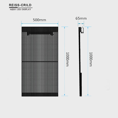 Energy Saving LED Mesh Display , Stainless Dip LED Display Fast Heat Dissipation