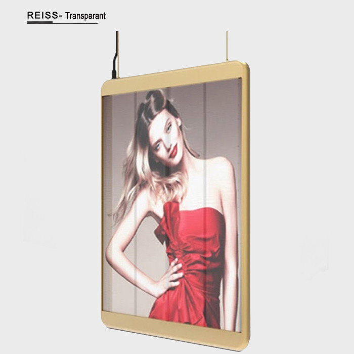 High Brightness Transparent Glass LED Display , Transparent LED Curtain Screen