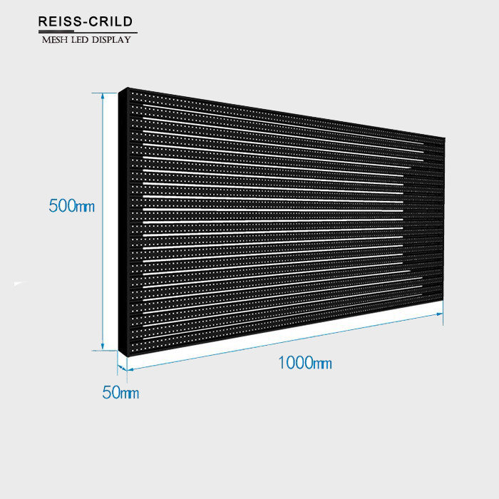 Energy Saving LED Mesh Display , Stainless Dip LED Display Fast Heat Dissipation