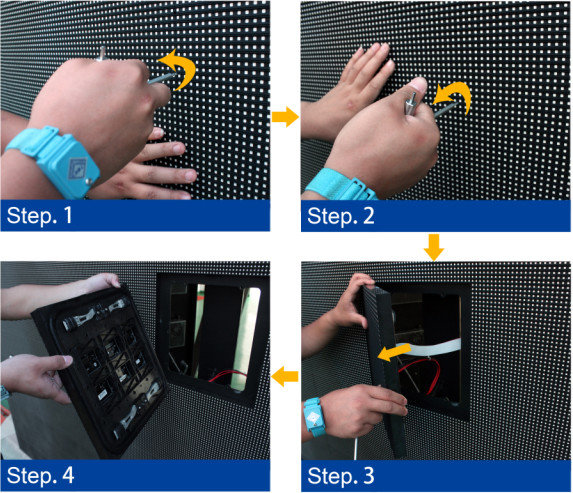 SMD3535 10000pixels/M2 Outdoor Fixed LED Display P10 450W/M2