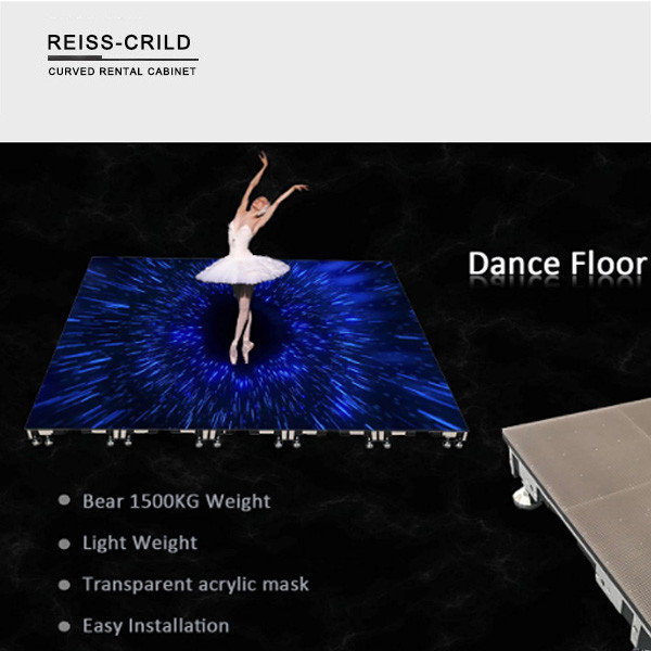 Waterproof SMD5050 P6.25 Led Dance Floor Tiles 45W