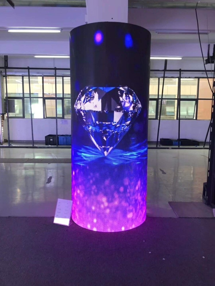 Good Evenness Flexible LED Screen Display Excellent Visual Effect Long Using Life